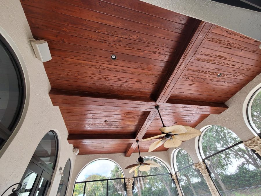 Residential Exterior | Full Exterior & Wood Ceiling