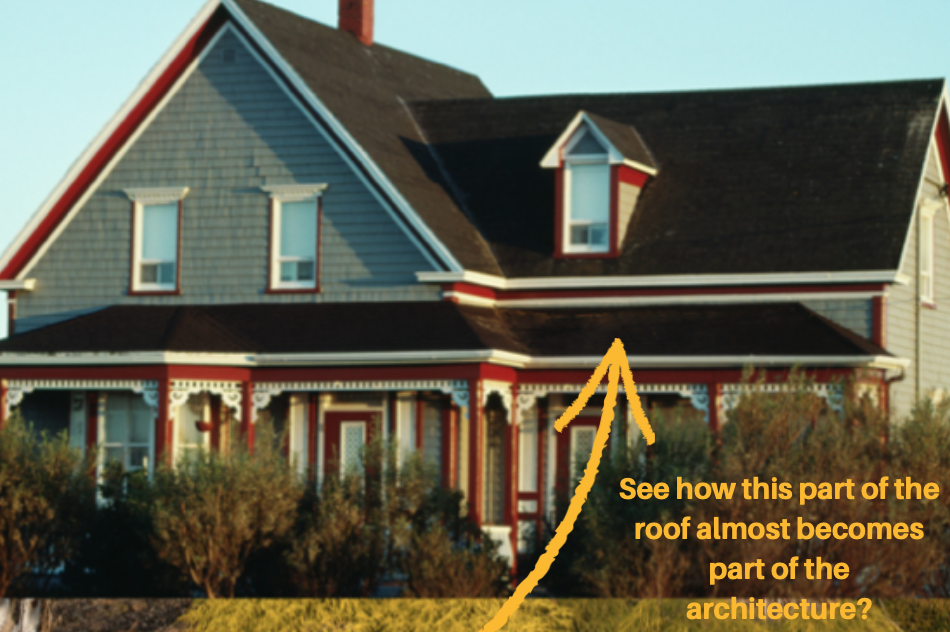 #1 way to choose exterior paint - Choose a color to match the roof