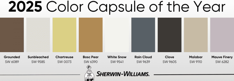 Sherwin-Williams 2025 Paint Color Capsule - Eugene, OR Painters
