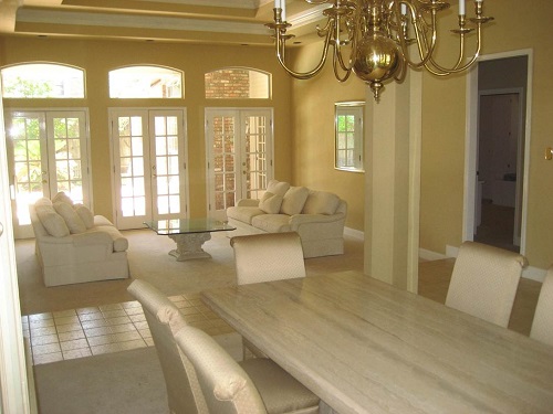 Golden Color Scheme Interior