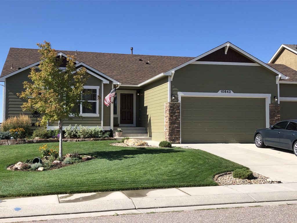 Two-Tone House & Gable With White Trim - Colorado Springs