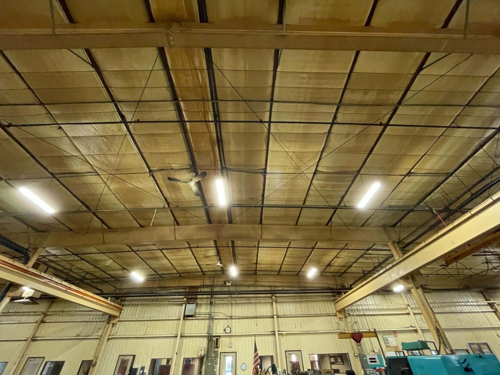 Commercial Ceiling Painting - Before & After - Indianapolis