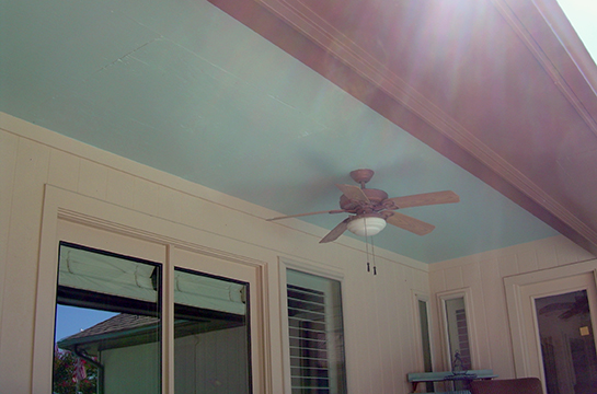 Blue Patio Ceiling - Rockwall