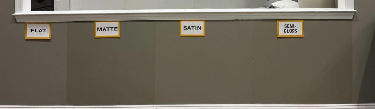 Satin vs Matte vs Gloss: Guide for Selecting a Paint Finish